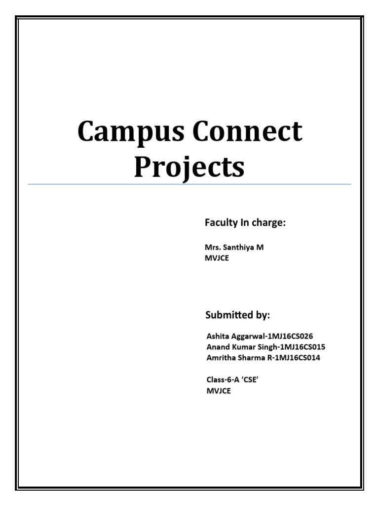 Campus Connect Projects | PDF | Databases | Information Retrieval