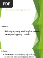 Filipino LP (Pagsunod Sa Panuto) | PDF