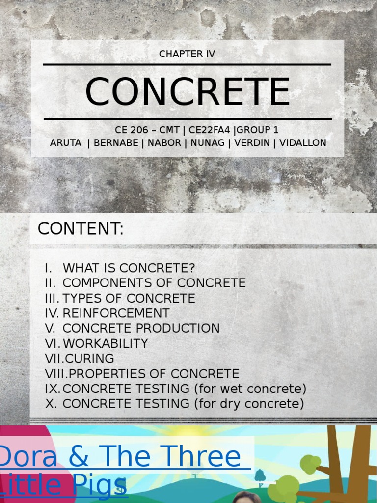 CONCRETE | PDF | Concrete | Cement