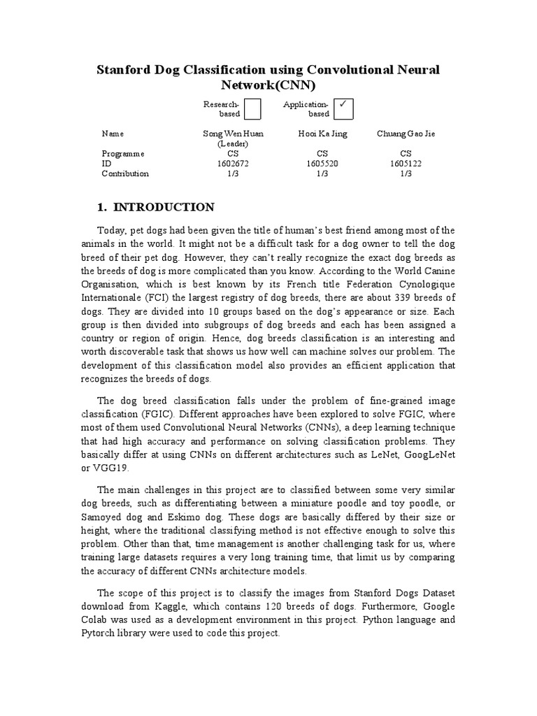 Stanford Dog Classification Using Convolutional Neural Network (CNN ...