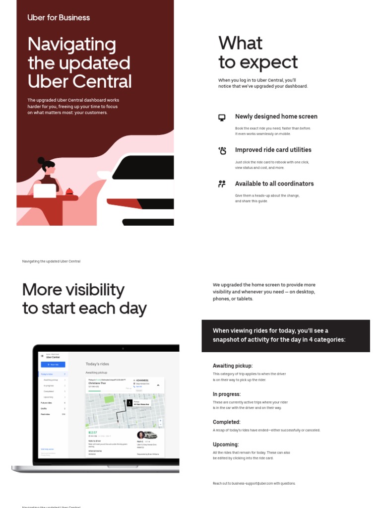 Navigating The Updated Uber Central: What To Expect | PDF | Software ...