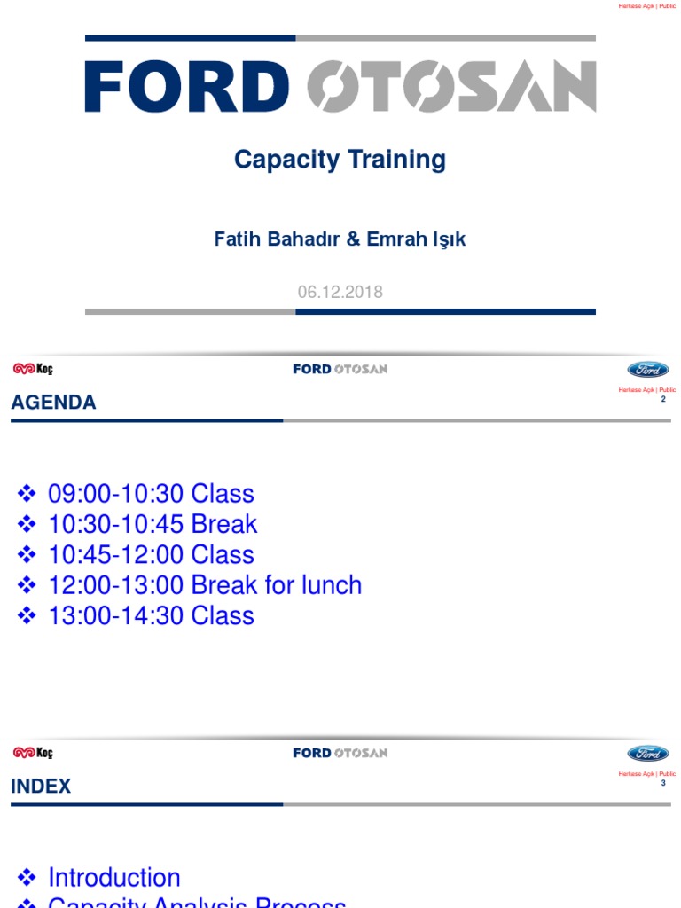 Capacity Training PDF | PDF | Ford Motor Company | Business
