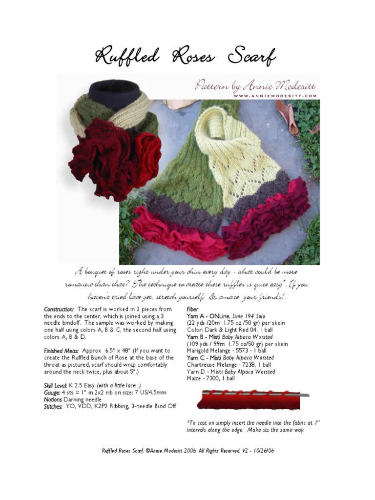 RRS Pattern v2 | PDF | Knitting | Fibers