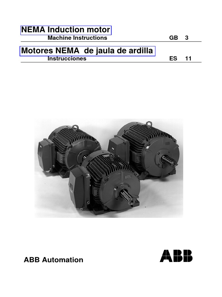 NEMA Motors - Manual PDF | PDF | Electric Motor | Fuse (Electrical)