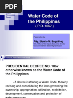 PD 1067 - Water Code With IRR | PDF | Water Resources | Groundwater