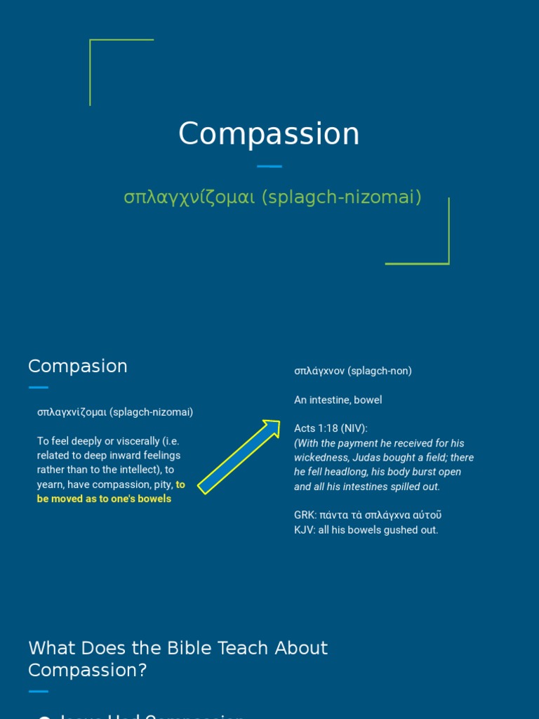The Compassion of Christ: What the Bible Teaches About Showing Mercy to ...
