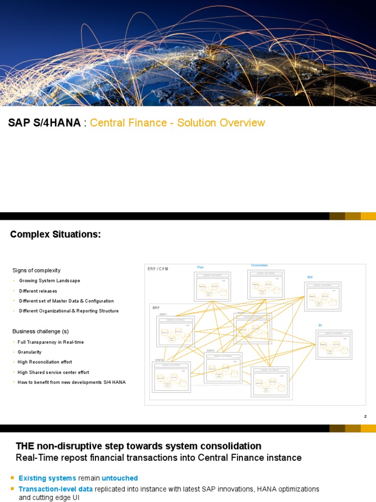 Central Finance Overview in SAP S/4HANA | PDF | Sap Se | Enterprise ...
