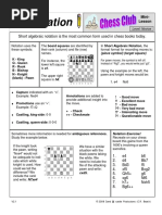 Chess Notations | PDF | Chess | Competitive Games