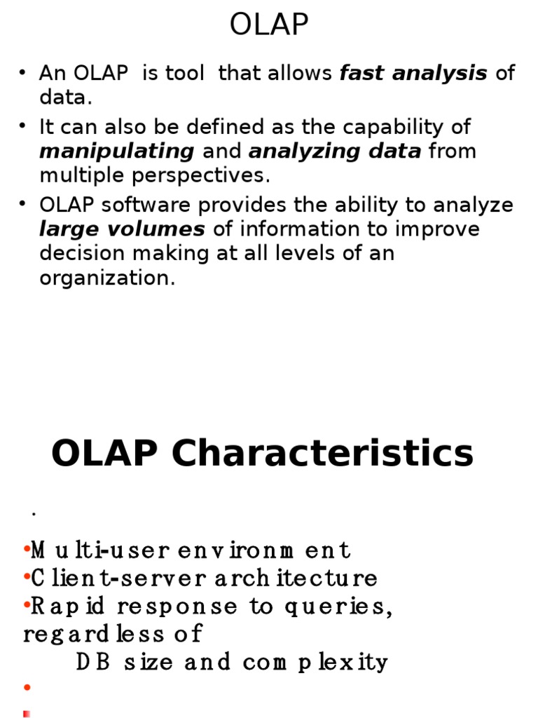OLAP | PDF | Data Management Software | Areas Of Computer Science