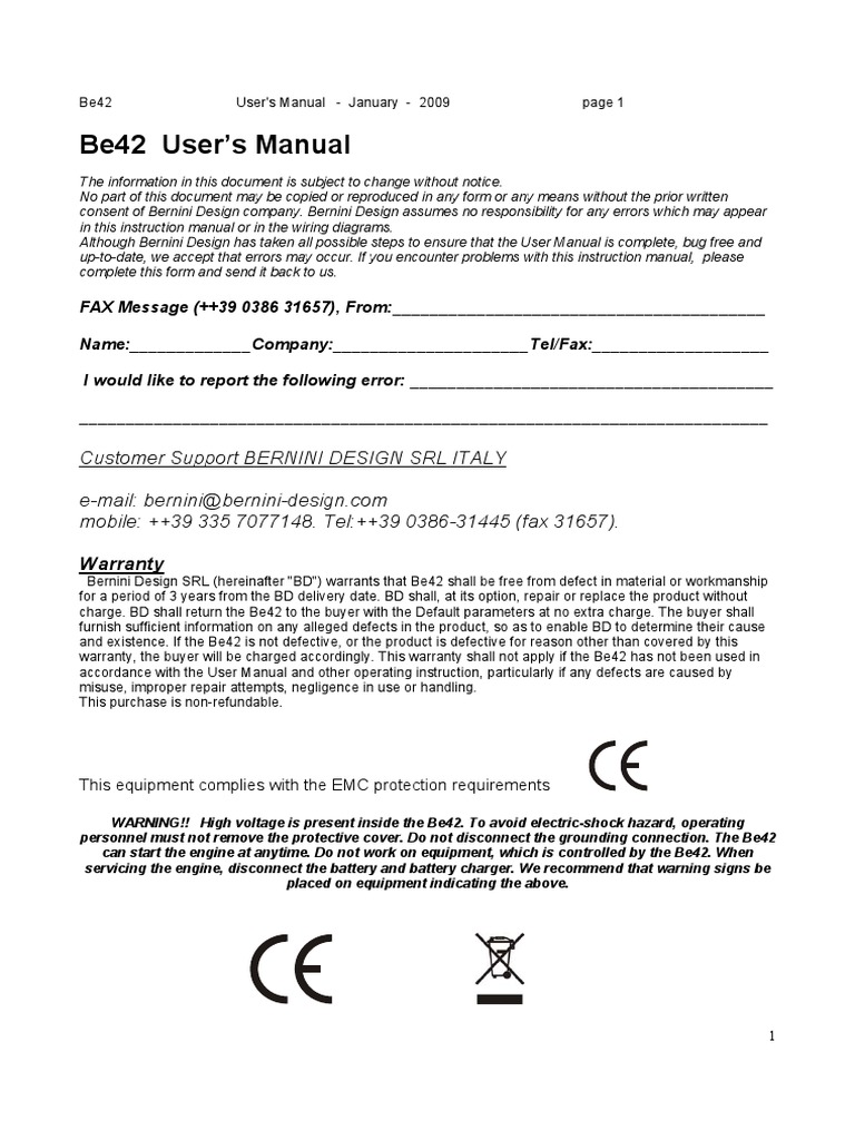 AMF Controller Be42 USER Manual PDF | PDF | Mains Electricity ...