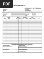 Water Leak Test Report Sample | PDF