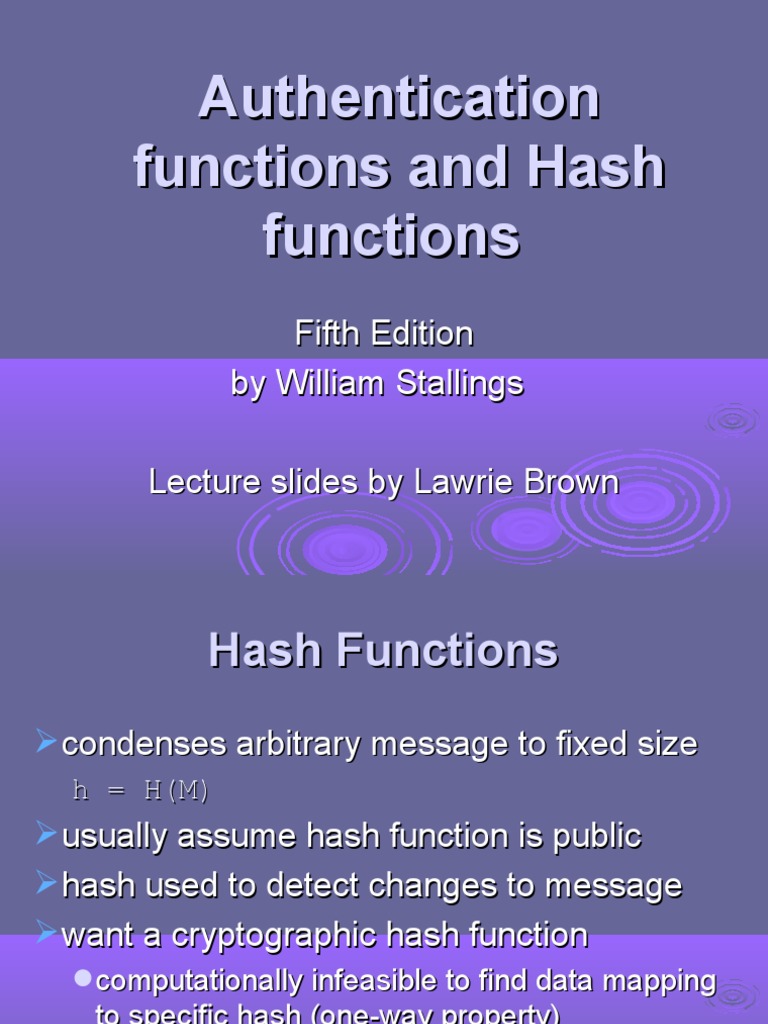 Authentication Functions and Hash Functions | PDF | Cryptography ... Authentication Functions and Hash Functions | PDF | Cryptography ...