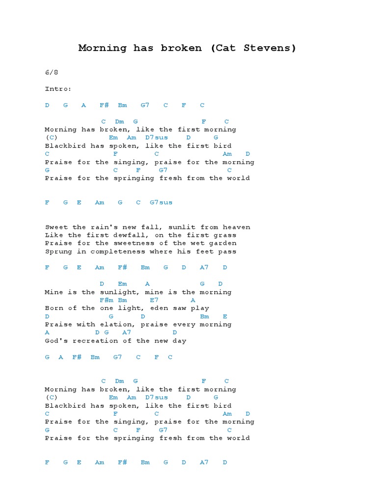 Morning Has Broken | PDF