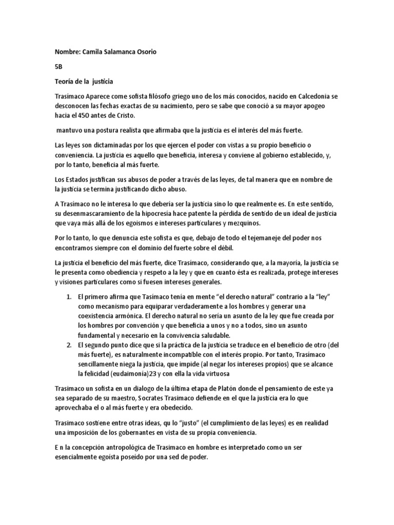 Trasímaco Aparece Come Sofista Filósofo Griego Uno de Los Más Conocidos ...
