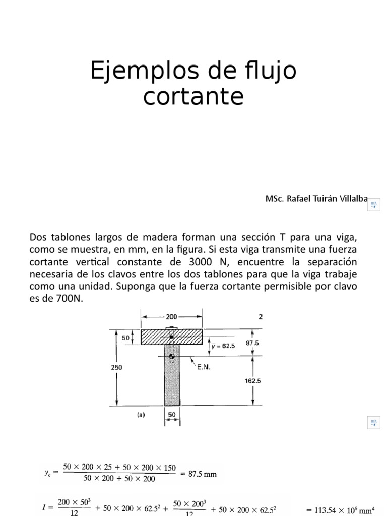 Ejemplos Flujo Cortante | PDF