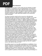 Descriptive Research | PDF | Survey Methodology | Data Analysis