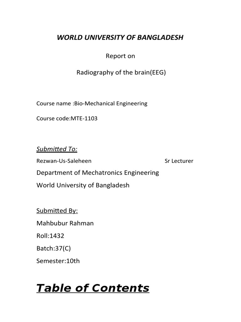 EEG Report | PDF | Electroencephalography | Neuroscience
