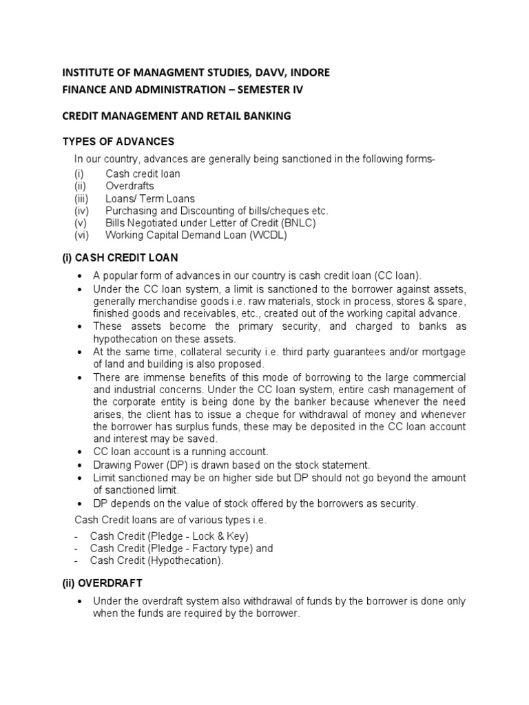 Institute of Managment Studies, Davv, Indore Finance and Administration ...