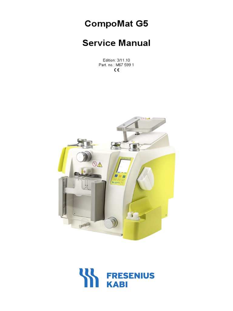 Compomat G5 Service Manual: Edition: 3/11.10 Part. No.: M67 599 1 | PDF ...