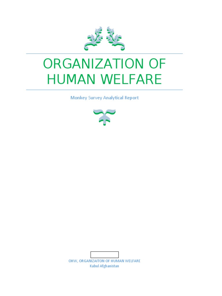 Monkey Survey Analytical Report | PDF | Questionnaire | Question