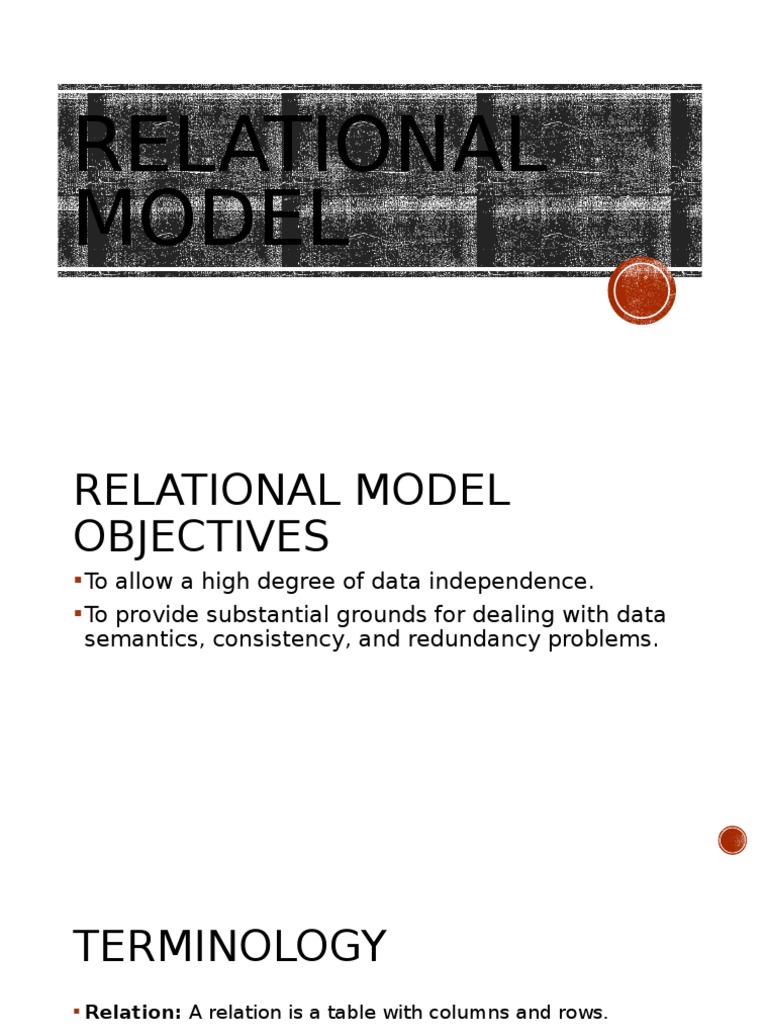 Lecture 3 Pdf Relational Database Relational Model