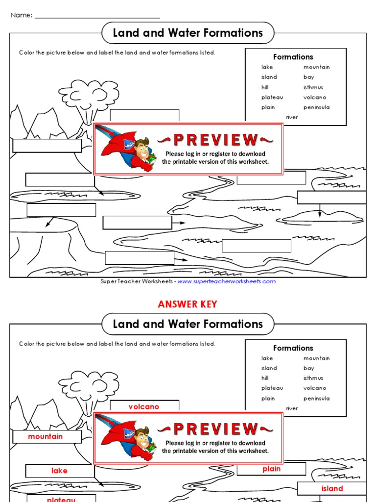 Land and Water Formations 2 PDF | PDF | Mountains | Geography