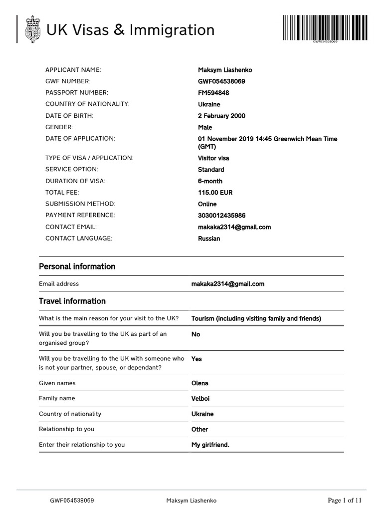 Vaf PDF | PDF | Travel Visa | European Economic Area