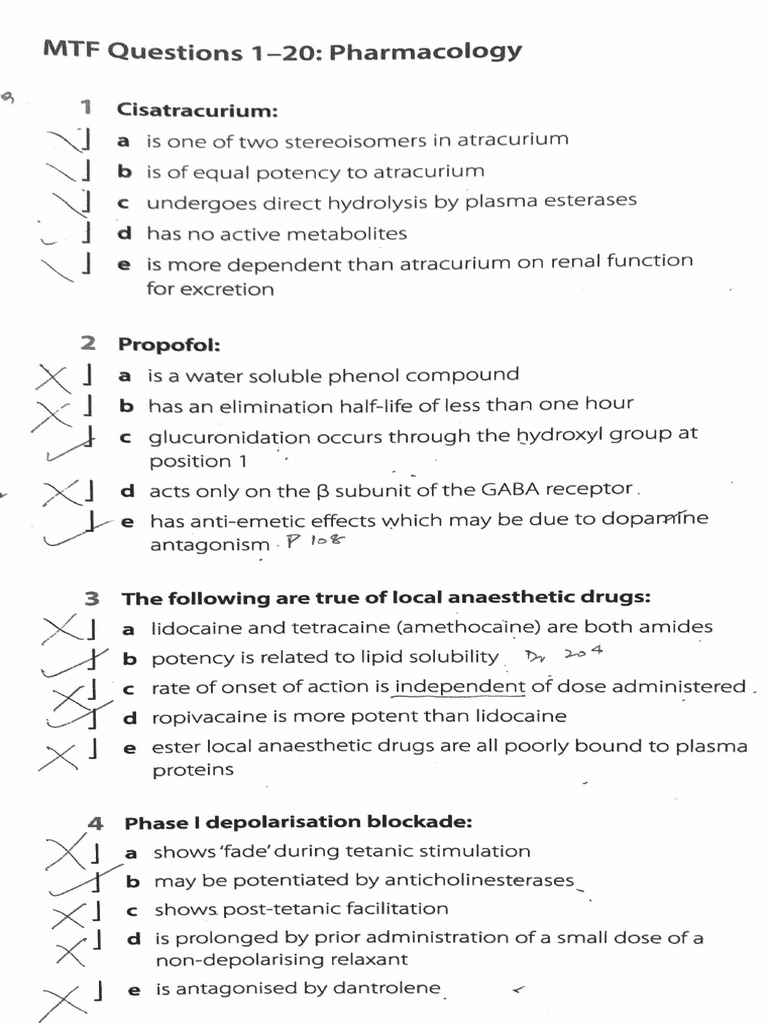 RCoA Blue Book MCQs | PDF
