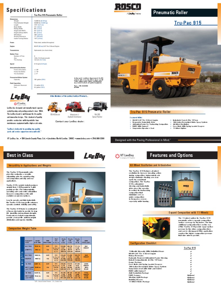 Tru Pac 915 PDF | PDF | Tire | Engines