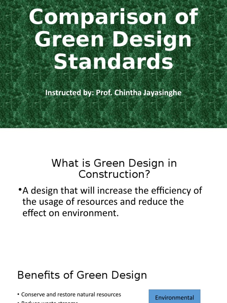 Green Building Standards SL | PDF | Technology & Engineering