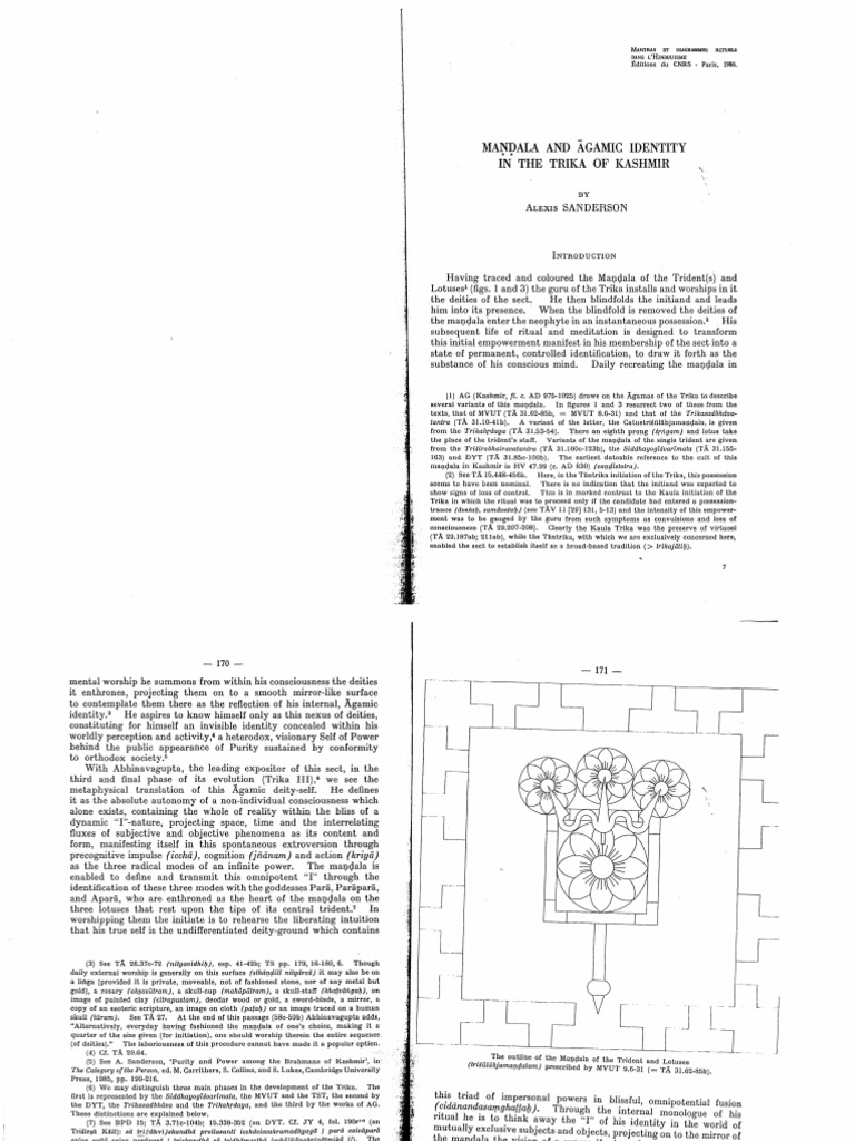 Mandala and Agamic Identity in The Trika | PDF | Religious ...