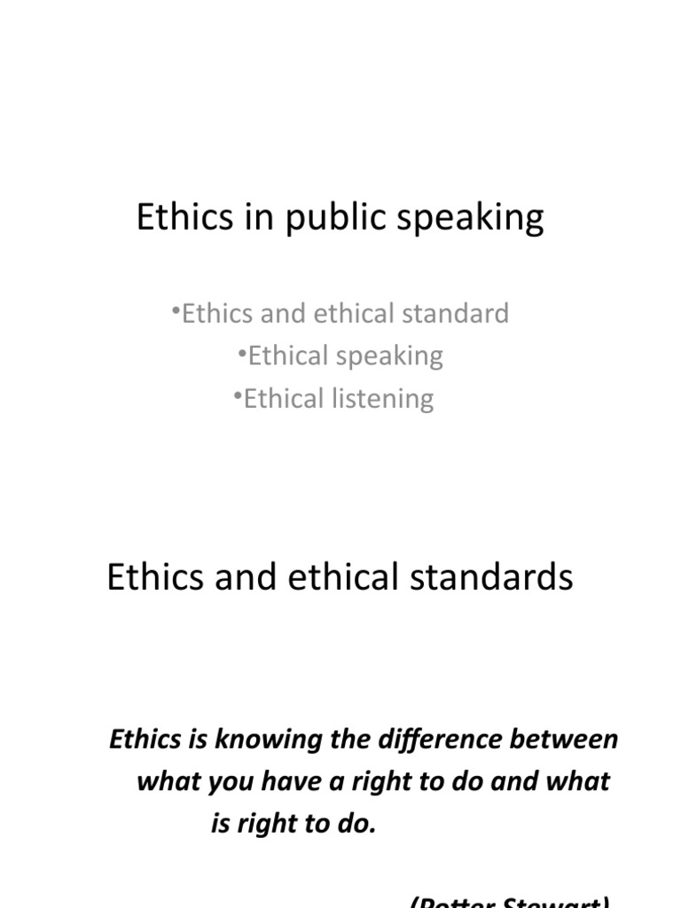 Ethical Speaking and Listening | PDF | Plagiarism | Mass Media