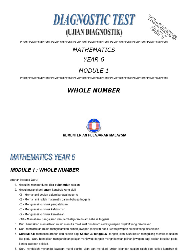 Module 1 (Whole Number) | PDF