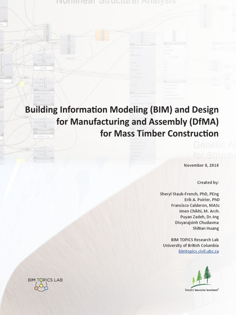 Bim and Dfma For Mass Timber Construction | PDF | Building Information ...
