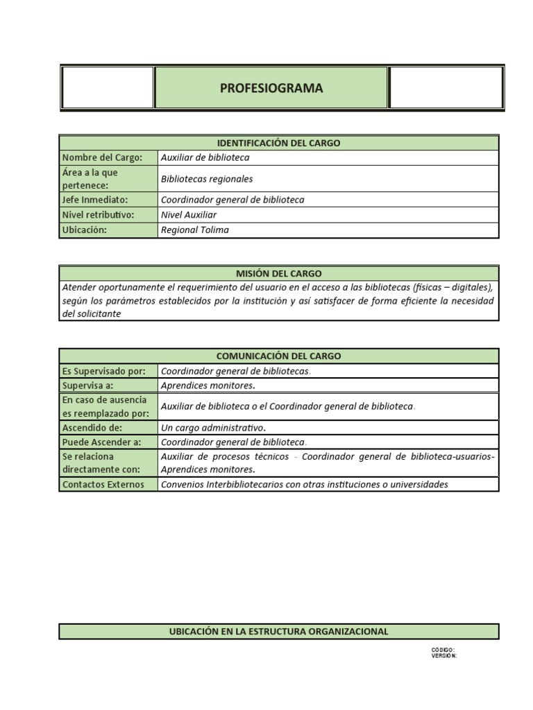 PROFESIOGRAMA | PDF | Bibliotecas | Informática