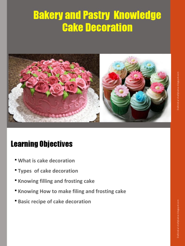 Bakery and Pastry Knowledge Cake Decoration | PDF | Custard | Cakes