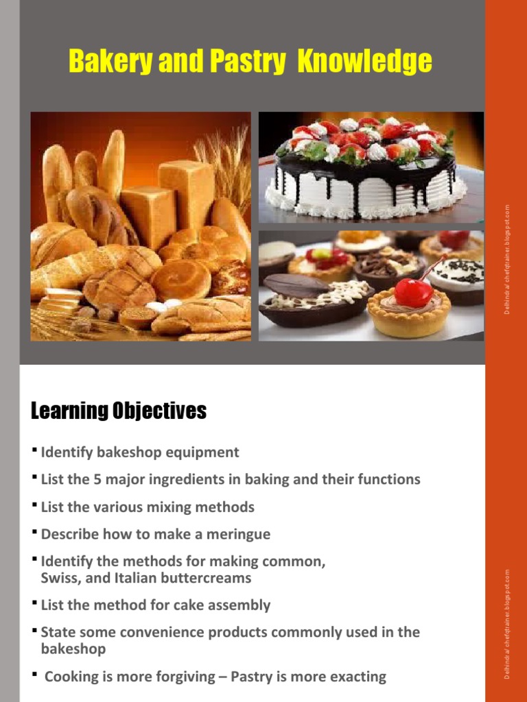 Bakery and Pastry Knowledge | PDF | Meringue | Breads