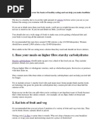 NHS 8 Tips for Healthy Eating | PDF | Healthy Diet | Diet & Nutrition