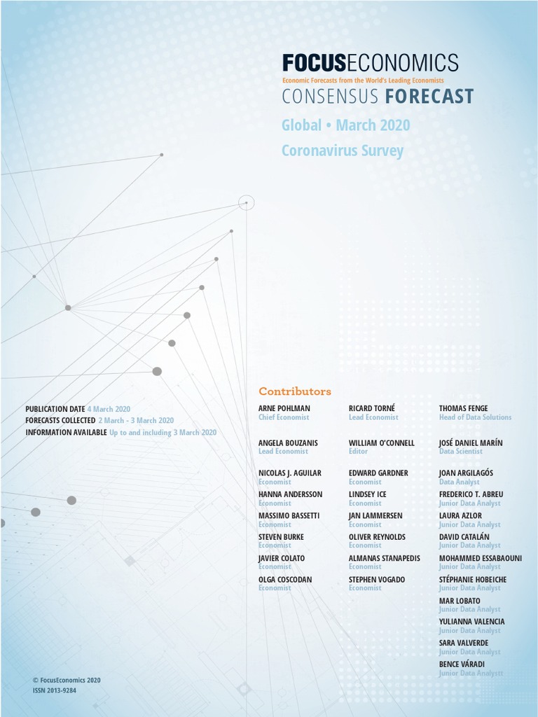 Focuseconomics Consensus Forecast Global Coronavirus Survey - March ...