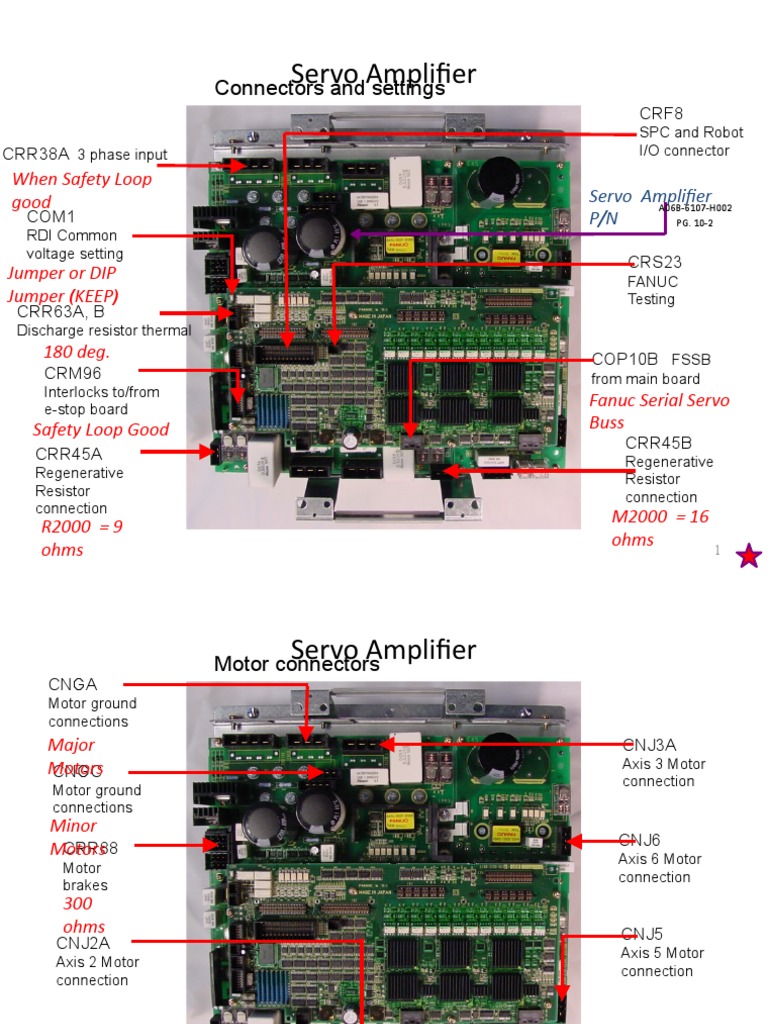 Servo Amplifier: Connectors and Settings | PDF | Amplifier | Analog ...
