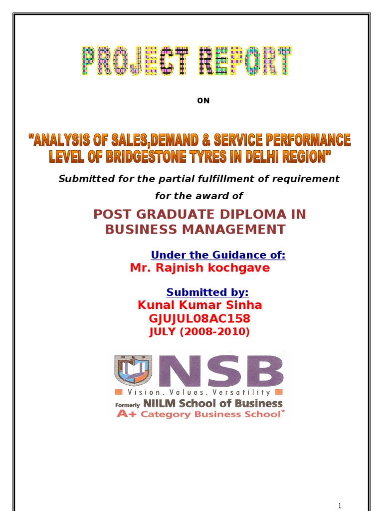 Bridge Stone Tyre Report | PDF | Tire | Survey Methodology