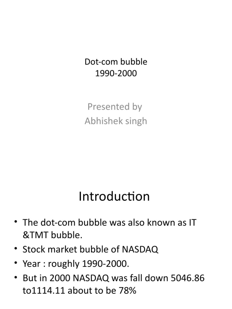 Understanding the Dot-Com Bubble 1990-2000 | PDF | Business