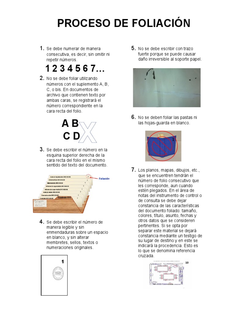 Proceso de Foliación | PDF | Informática y tecnología de la información ...