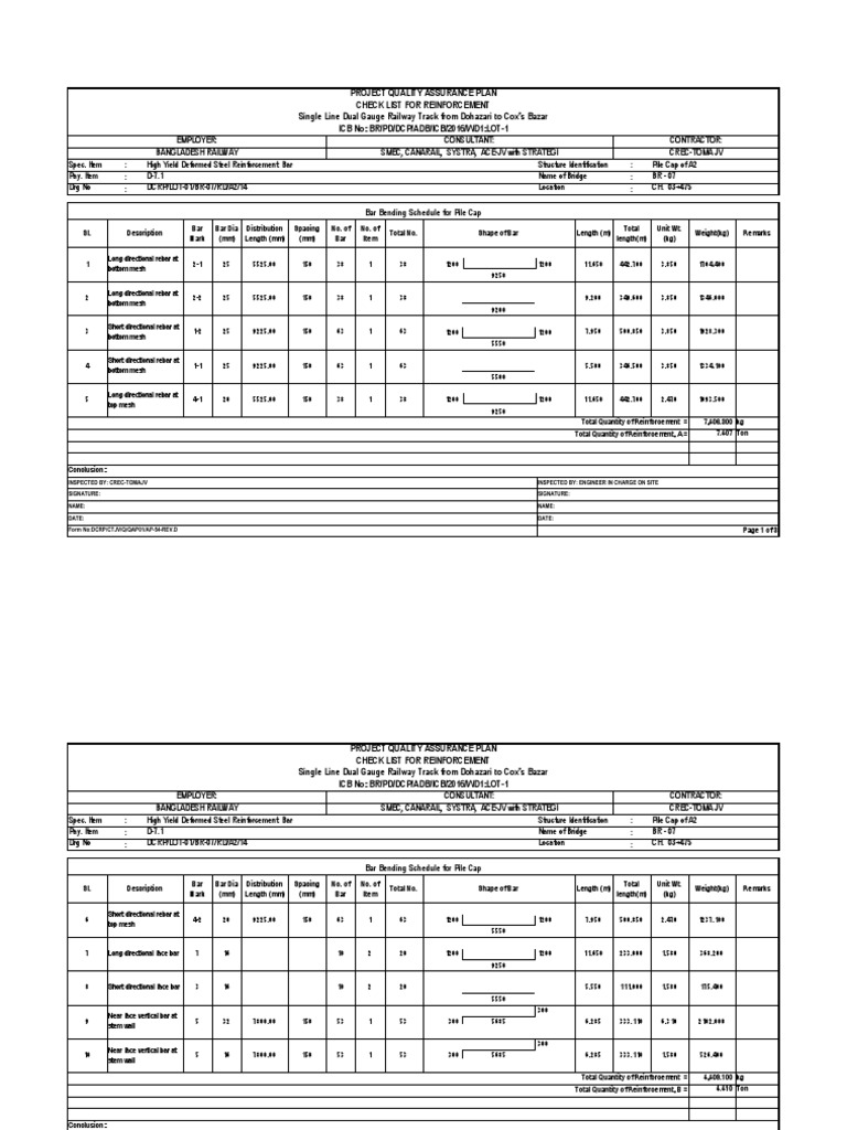 Br07 A2 Bbs Pile Cap | PDF | Metals | Rail Transport