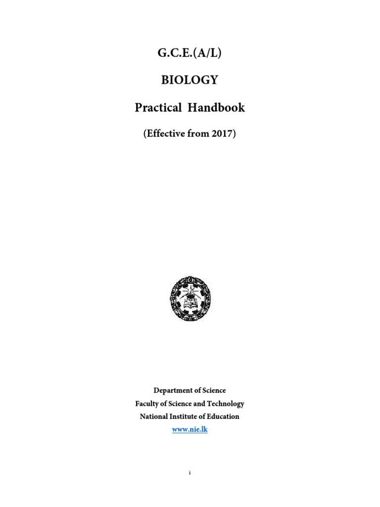 eALOM Biology Practical Handbook PDF | PDF | Plant Stem | Photosynthesis
