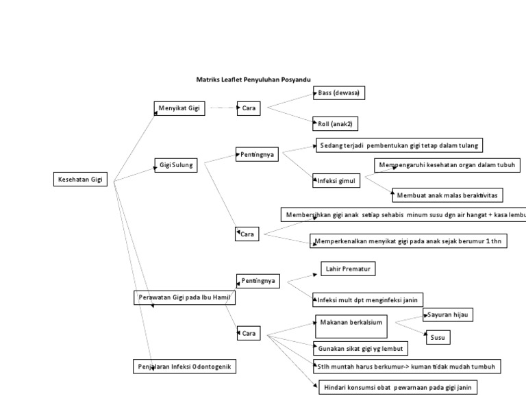 Matriks Leaflet Penyuluhan Posyandu | PDF