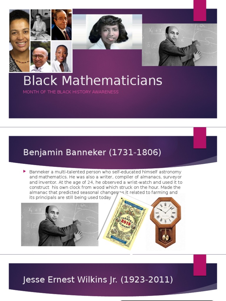 Black Mathematicians: Month of The Black History Awareness | PDF