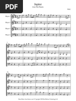 Holst's Jupiter Sheet Music Score | PDF | The Planets | Compositions ...