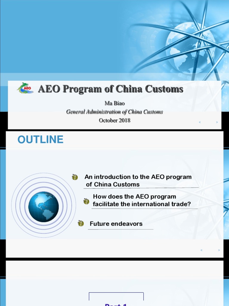AEO Program of China Customs | PDF | Customs | Policy