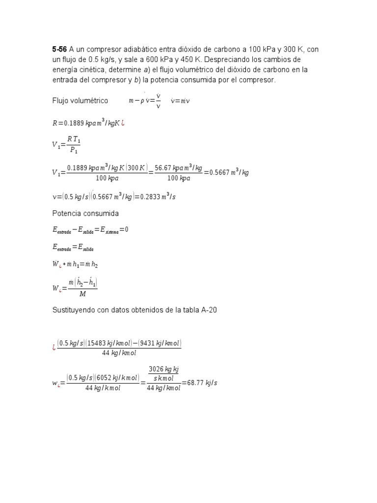 M−Ρ ˙V= V Mv R=0.1889 Kpa M Kgk V Rt P V Kg K (300 K) Kg Kg V= (0.5 Kg ...